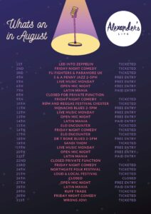 Upcoming Shows – Alexander's Live